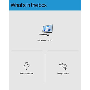 HP All-in-One Bundle PC, 27" FHD Micro-Edge Display, 12th Generation Intel Core i7 Processor, Iris X Graphics, 12 GB RAM, 256 GB SSD+1 TB, Windows 11 Pro OS, Wi-Fi (27-cb1072, 2022)