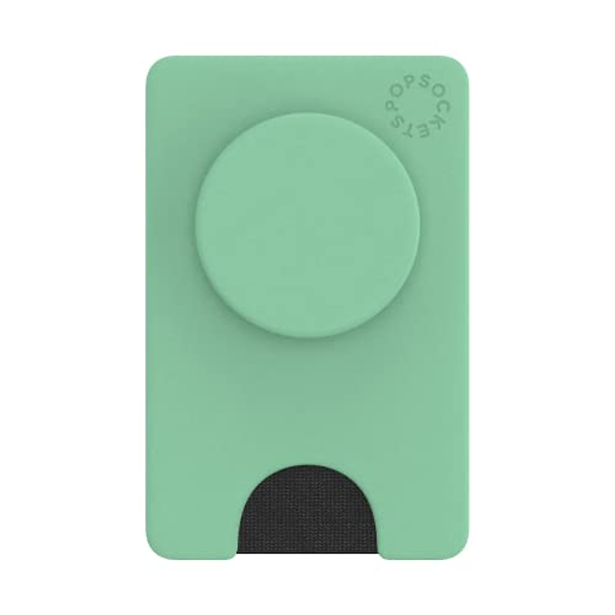 PopSockets PopWallet+ with Swappable PopTop: Phone Grip, Phone Stand, and Wallet for Cards, Removable, Ultra Mint