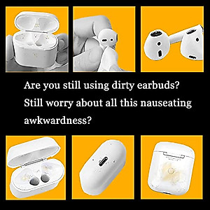 Bluetooth Earbuds Cleaning Pen, Multifunction Earphones Cleaner Suitable for Headset,Keyboard, Phone and Camera Lens (White)