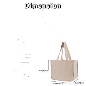 Rae&Kae Canvas Grocery Shopping Bags | Eco-friendly Canvas Grocery Shopping Bags With Handles | Cloth Grocery Tote Bags (1)