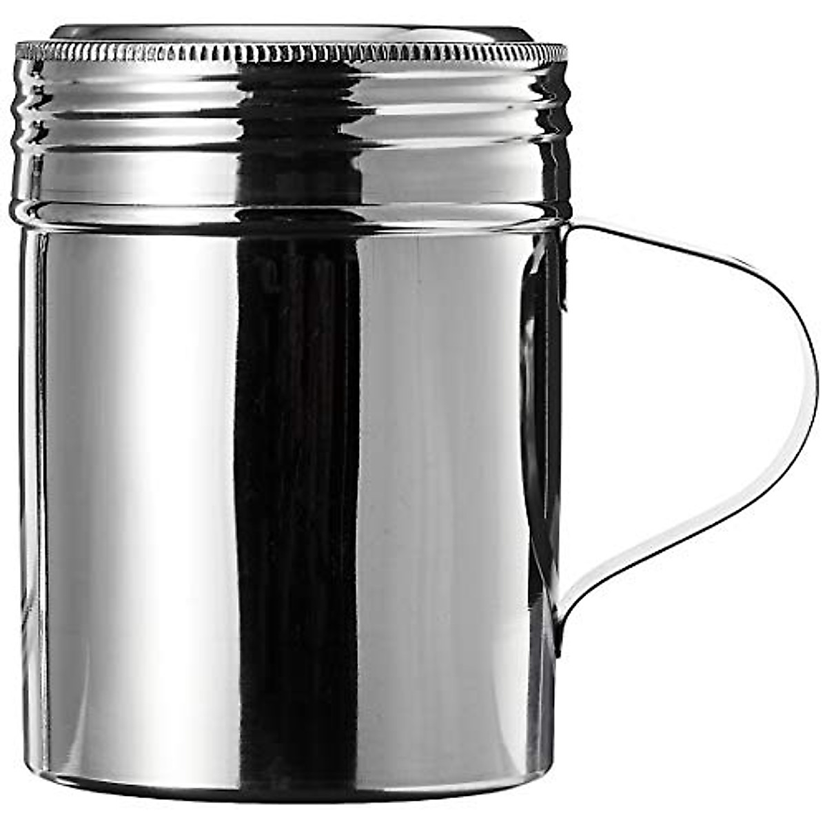 PerfectwarePWFlavacol2CT Flavacol Popcorn Season Salt - 35oz - Pack of 2 Cartons & Winware Stainless Steel Dredges 10-Ounce with Handle