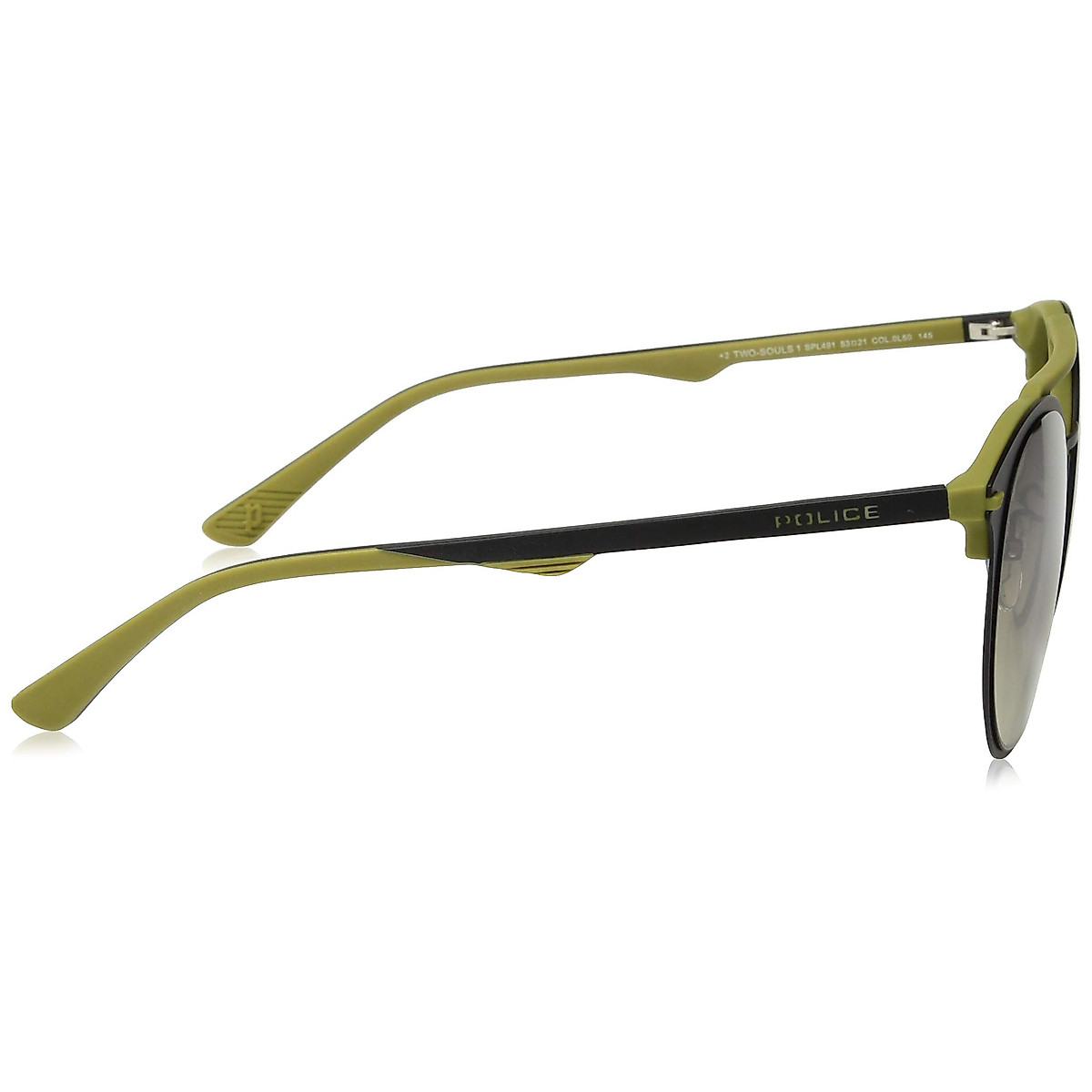 Police Men's Spl494 Square Sunglasses, Gold, 54 mm