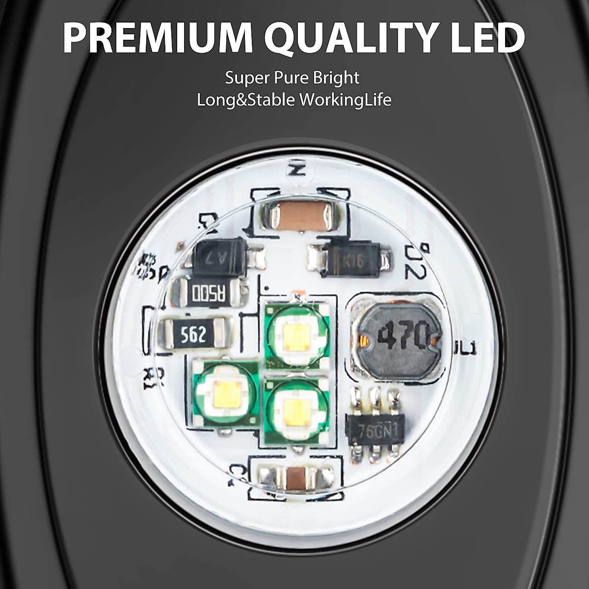 YONEDA Rock Lights for Trucks(4 Pods White)