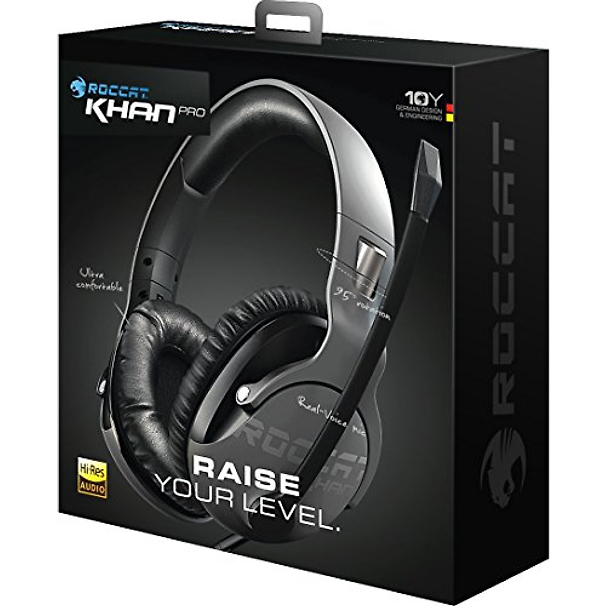 Roccat Khan Pro - Wired Headset - Full Size - Gray