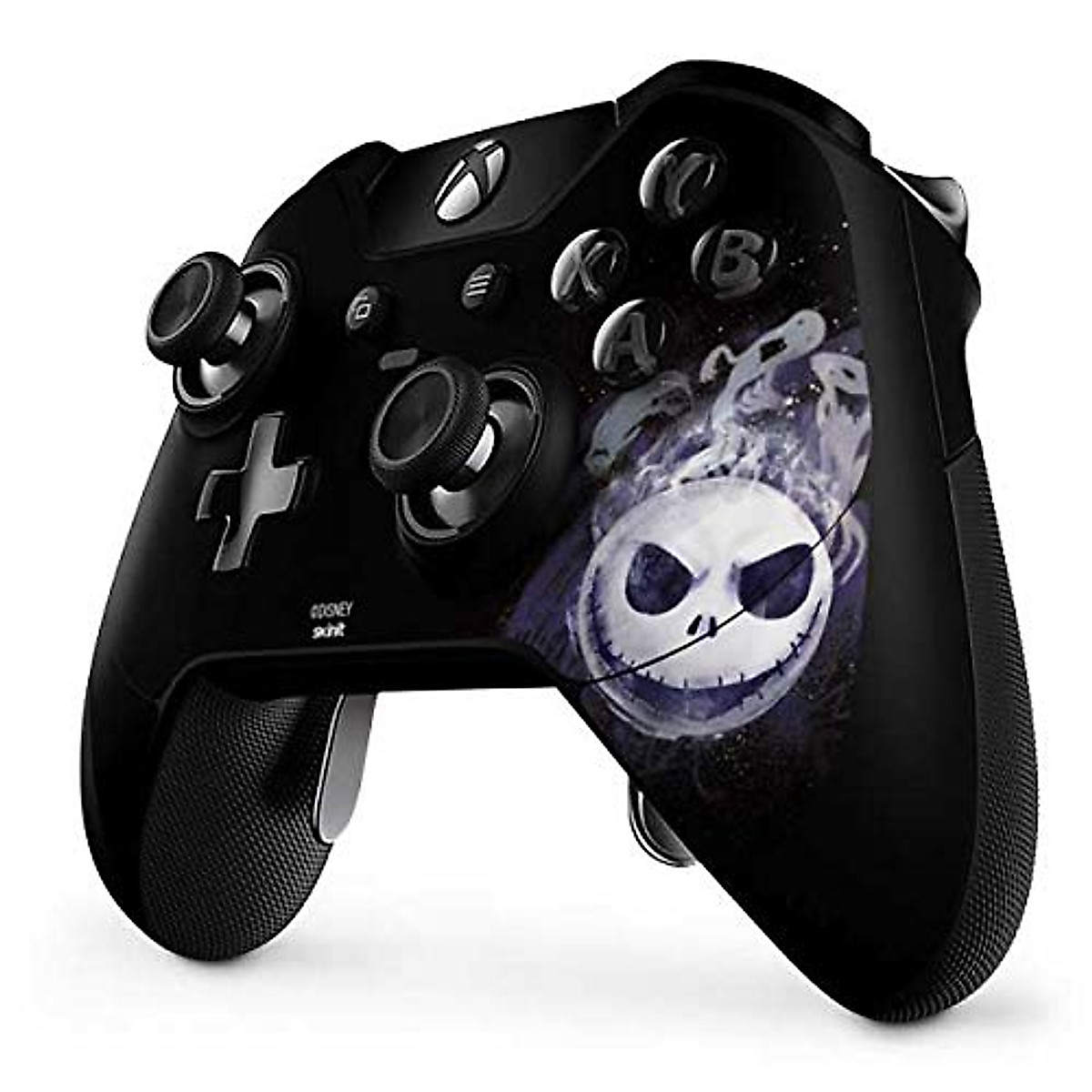 Skinit Decal Gaming Skin Compatible with Xbox One Elite Controller - Officially Licensed Disney The Nightmare Before Christmas Jack Skellington Face Art Design