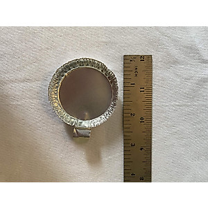 Weighing Boats,W-B43-AL-100, Aluminum, 43mm, Small, with Handle, Pack of 100