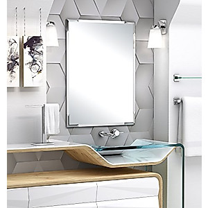 Gatco 1444C, Modern Rectangle Base Freestanding Countertop Towel Holder, Chrome