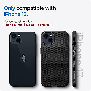 Spigen Liquid Air Armor Designed for iPhone 13 Case (2021) - Matte Black