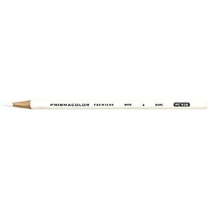 Prismacolor 3365 Premier Soft Core Colored Pencil, White (Pack of 12)