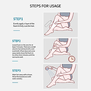 Premium Hair Removal Spray Foam | Body & Intimate Hair Removal Cream for Women & Men | Painless Depilatory Cream with Aloe Vera & Vitamin E | Vara Nature