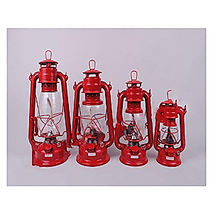 GAOZ Outdoor Lights 2pcs Nostalgic Classic Kerosene Lamp Hurricane Lantern Wild Emergency Light Camp Light,Paraffin Lamp 19cm for Home,Garden,Yard,Decorations