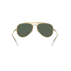 Ray-Ban RB3584N Blaze Aviator Sunglasses, Gold/Dark Green, 61 mm