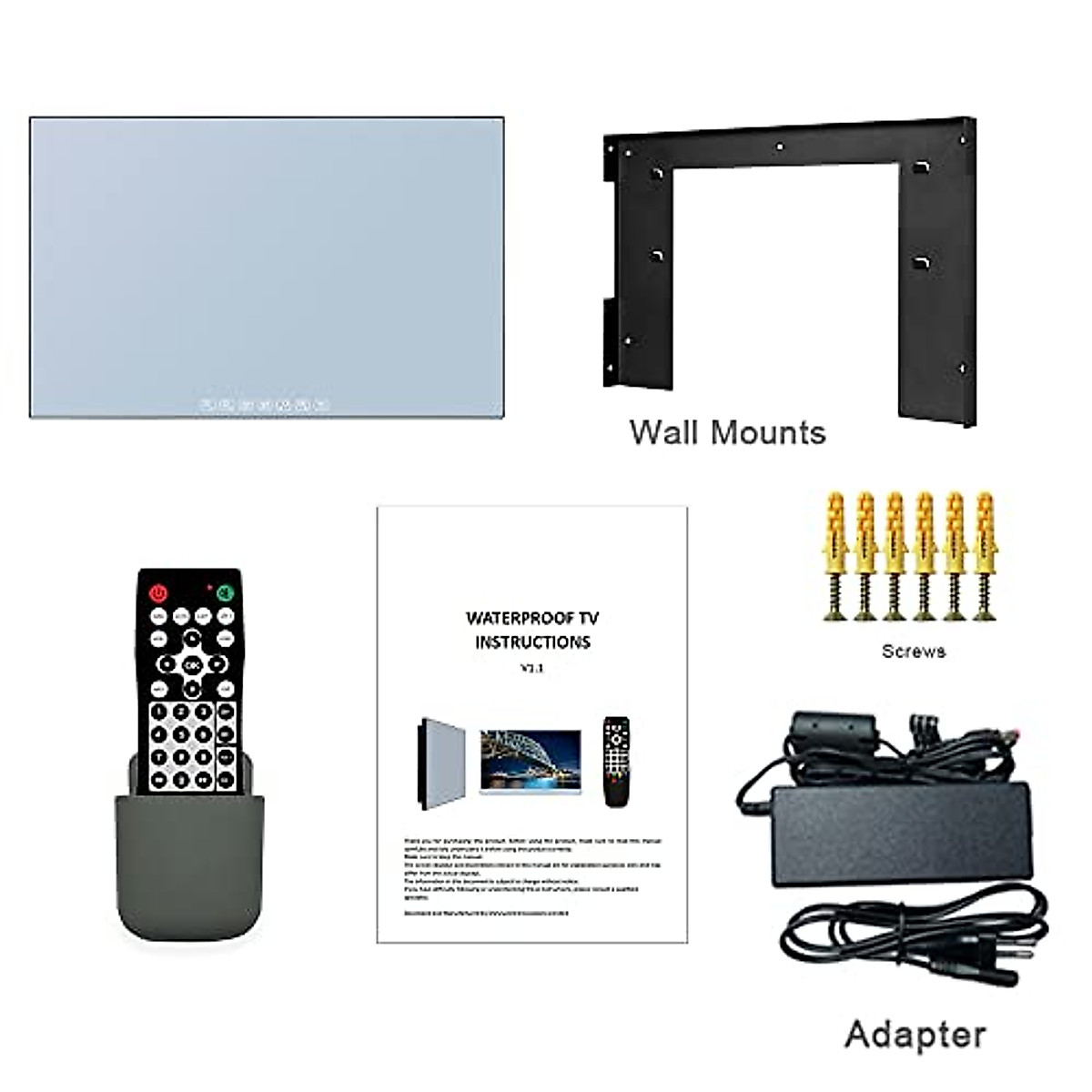 Soulaca 22 inches Touchscreen Smart Mirror Bathroom TV LED Android 11 ATSC Tuner WiFi Bluetooth Advertising Android 2023 Model