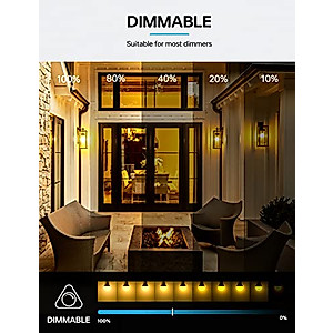 KINDEEP A19 Sleep Light Bulbs Dimmable, Blue Light Blocking Amber Yellow Light Bulbs, 9W Equivalent 60W, Soft Warm 2000K Porch Night Light Bulbs, E26 Dim Light Bulbs for Healthy Sleep, Bedroom, 2-Pack