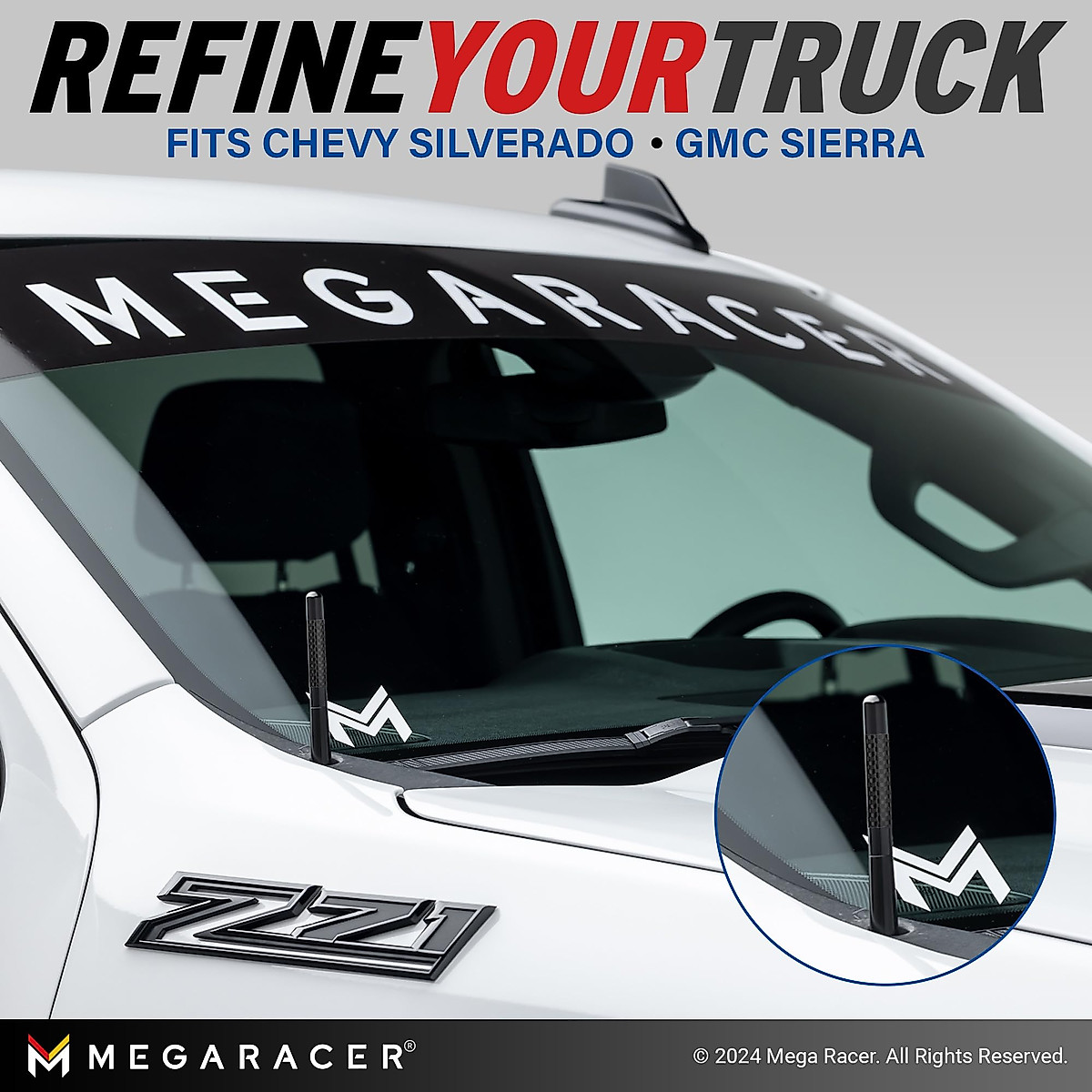 Universal Car Antenna Replacement | Truck Antenna | 5 Inch Carbon Fiber | Antena para Carro | Short Antenna for Truck | Billet Antenna for Car | Car Audio & Video Antennas | Auto Accessories | Black