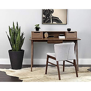 Sunpan Office Desk, Walnut (104825)