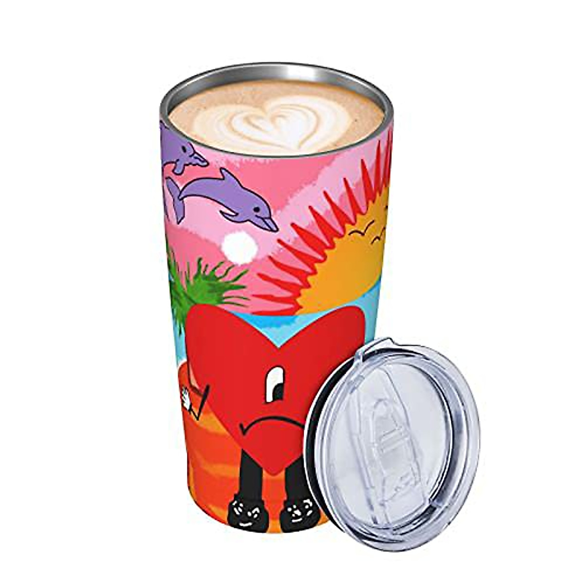 Cup,Rapper New Album Tumbler,Fans Coffee Mug,Music Tour Water Bottles Stainless Steel with Straw and Lid (style1,20oz)