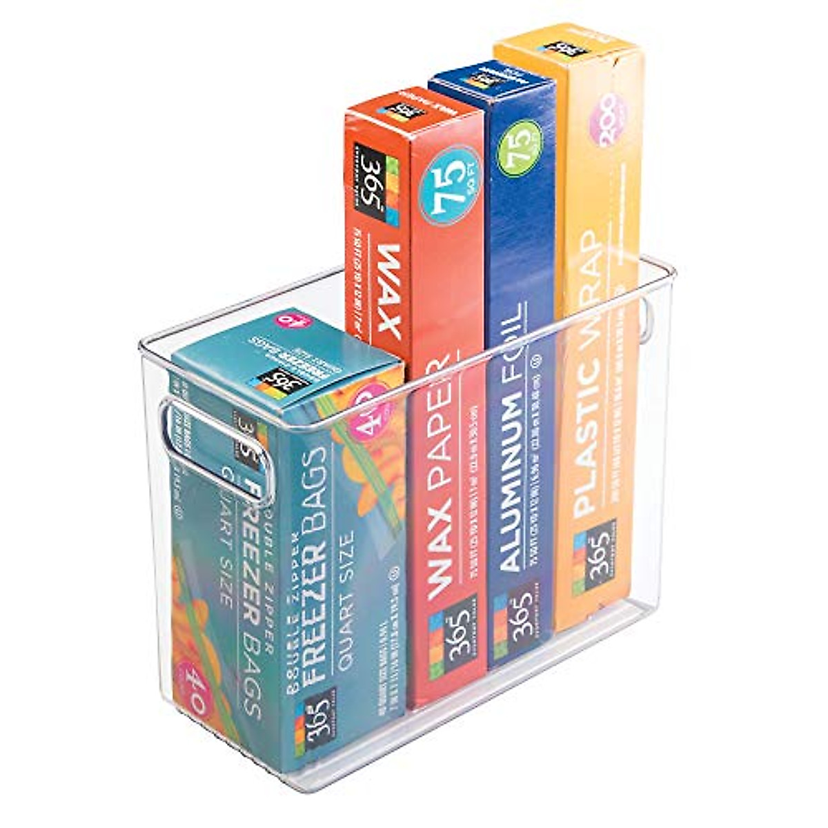 iDesign Extra Large, InterDesign Refrigerator, Freezer and Pantry Storage Container – Food Organizer Bin for Kitchen, Clear