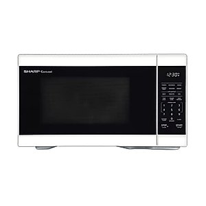SHARP ZSMC1161HW Oven with Removable 12.4" Carousel Turntable, Cubic Feet, 1000 Watt Countertop Microwave, 1.1 CuFt, White
