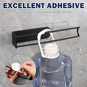 NearMoon Hand Towel Holder/Towel Ring Strong Hold Self Adhesive Bathroom Towel Bar, Thicken Stainless Steel Towel Rack- Sticky Towel Hanger, Contemporary Style, NO Drilling (Matte Black)