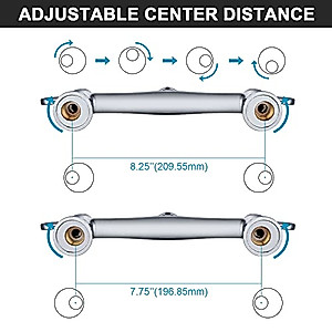 Favorpo Commercial Sink Faucets with Pull Down Sprayer 24"Pre-Rinse Height Deck Mount Kitchen Faucet Brass Constructed Polished Chrome 8" Center Faucet with 10" Add-on Spout for 3 Compartment Sink