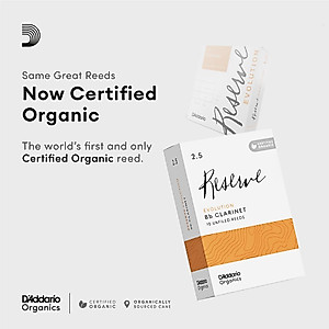 D'Addario Woodwinds Reserve Evolution Bb Clarinet Reeds, Strength 3.5, 10-Pack (DCE1035)