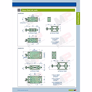 Lab Scissors Jack, MPositioning L01Z-70 Aluminum Laboratory Jack Lift Table 160 x 220 Platform Size, Smooth Motion in 70 mm Z Axia, Support Loading 30kg
