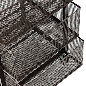 Mind Reader Rolling Storage Cart with 3 Drawers, File Storage Cart, Utility Cart, Office Cart Drawer Storage, Bathroom Storage