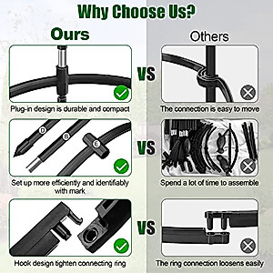 MYard 2 Pack Garden Obelisk Trellis, 6FT Tall Rustproof Climbing Plant Support, Garden Tower Trellis for Potted Plants Flowers Vegetable Vine Indoor Outdoor