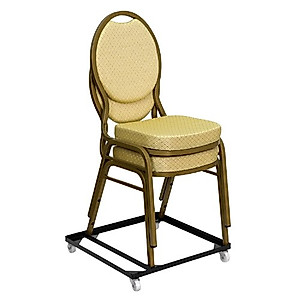 Flash Furniture HERCULES Series Steel Stack Chair and Church Chair Dolly