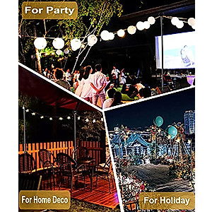 Derkniel 10 FT Outdoor String Light Pole Stand for Garden Lawn, Adjustable Globe Patio Light Post for Hanging Outside Decorate Lighting, 2 Packs