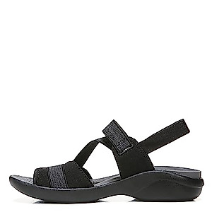 BZees Womens Chance Strappy Sandal Black 11 M