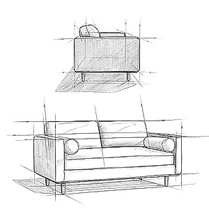 SIMPLIHOME Morrison Mid-Century Modern 72 Inch Wide Sofa in Sienna Genuine Leather, For the Living Room and Family Room