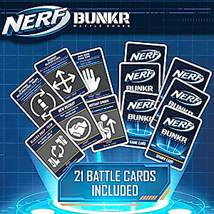 NERF Bunkr BattleZone Competition Pack of 4 Inflatable Crate and Barrel Shields - Barricades for Nerf Party and Nerf War