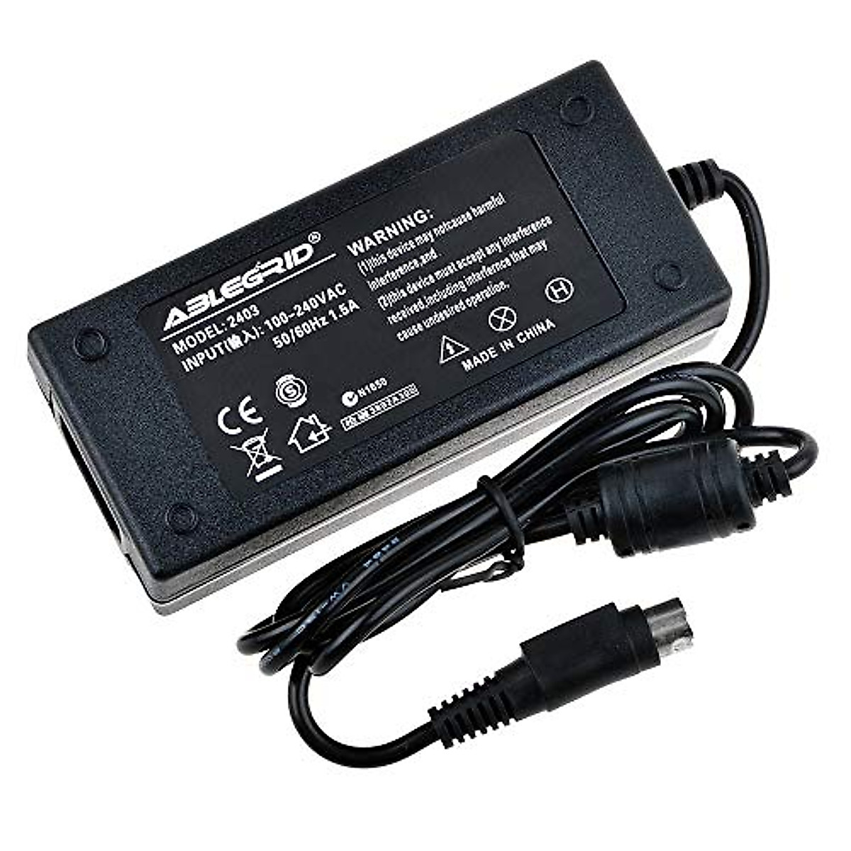 ABLEGRID Ac Dc Adapter Fit for Citizen CT-S300 CT-S310 CT-S300 CT-S310A CBM1000 Quickbooks POS Thermal Receipt Printer Replacement Switching Power Supply Cord Charger