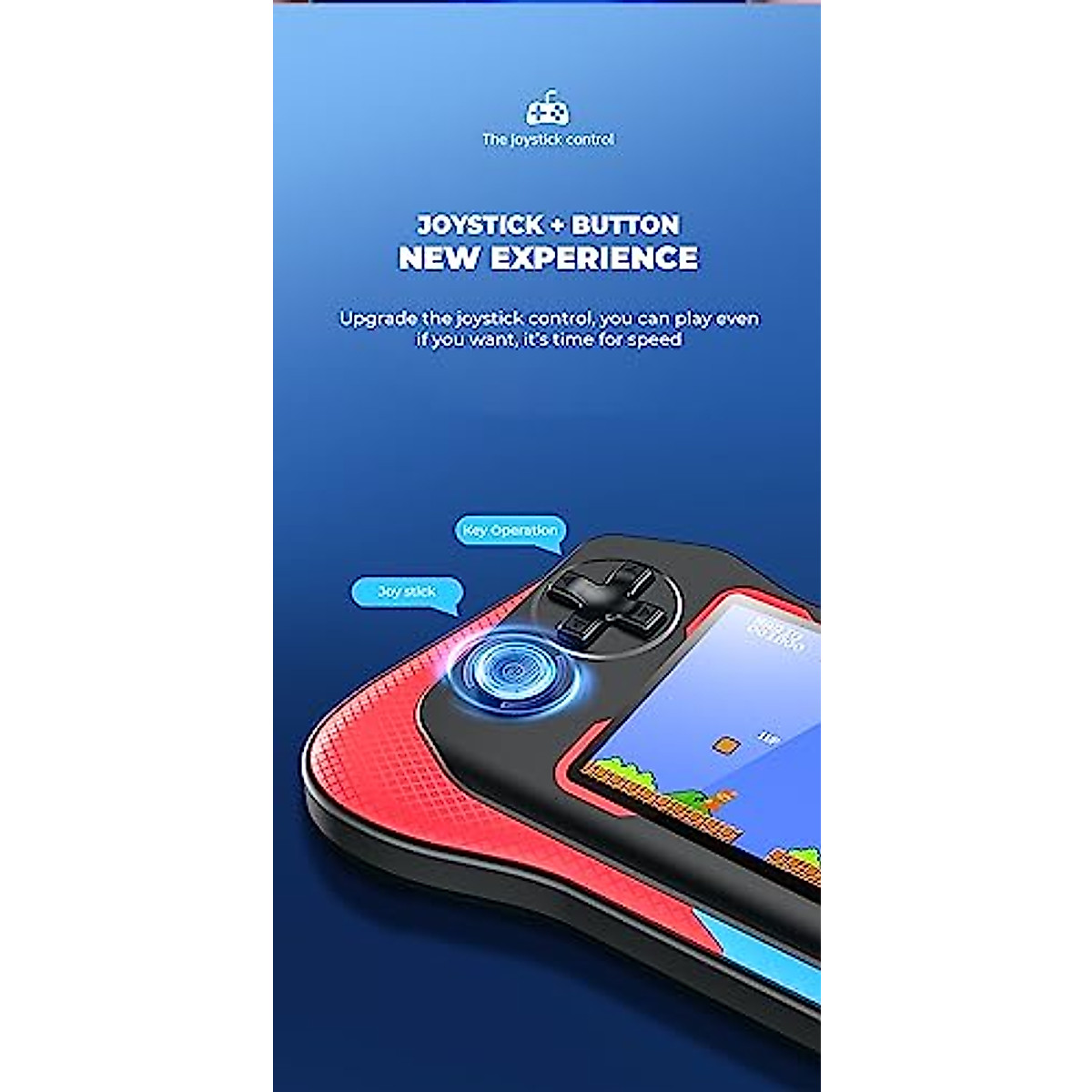 Yooya Handheld Game Console for Kids Adults, 3.5'' LCD Screen Retro Handheld Video Game Console, Preloaded 500 Classic Retro Video Games with Rechargeable Battery, Support 2 Players and TV Connection