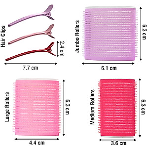 Hair Rollers for Long Hairs by Bmeliora. Purple