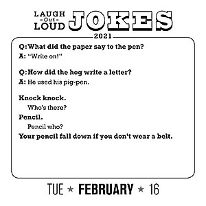 Laugh-Out-Loud Jokes 2021 Day-to-Day Calendar: 1,000 Punny Jokes