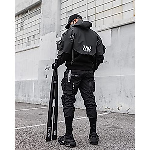Fabric of the Universe Techwear Fashion Cyberpunk Ghillie Hoodie (LRC-001F Heavyweight, Medium)