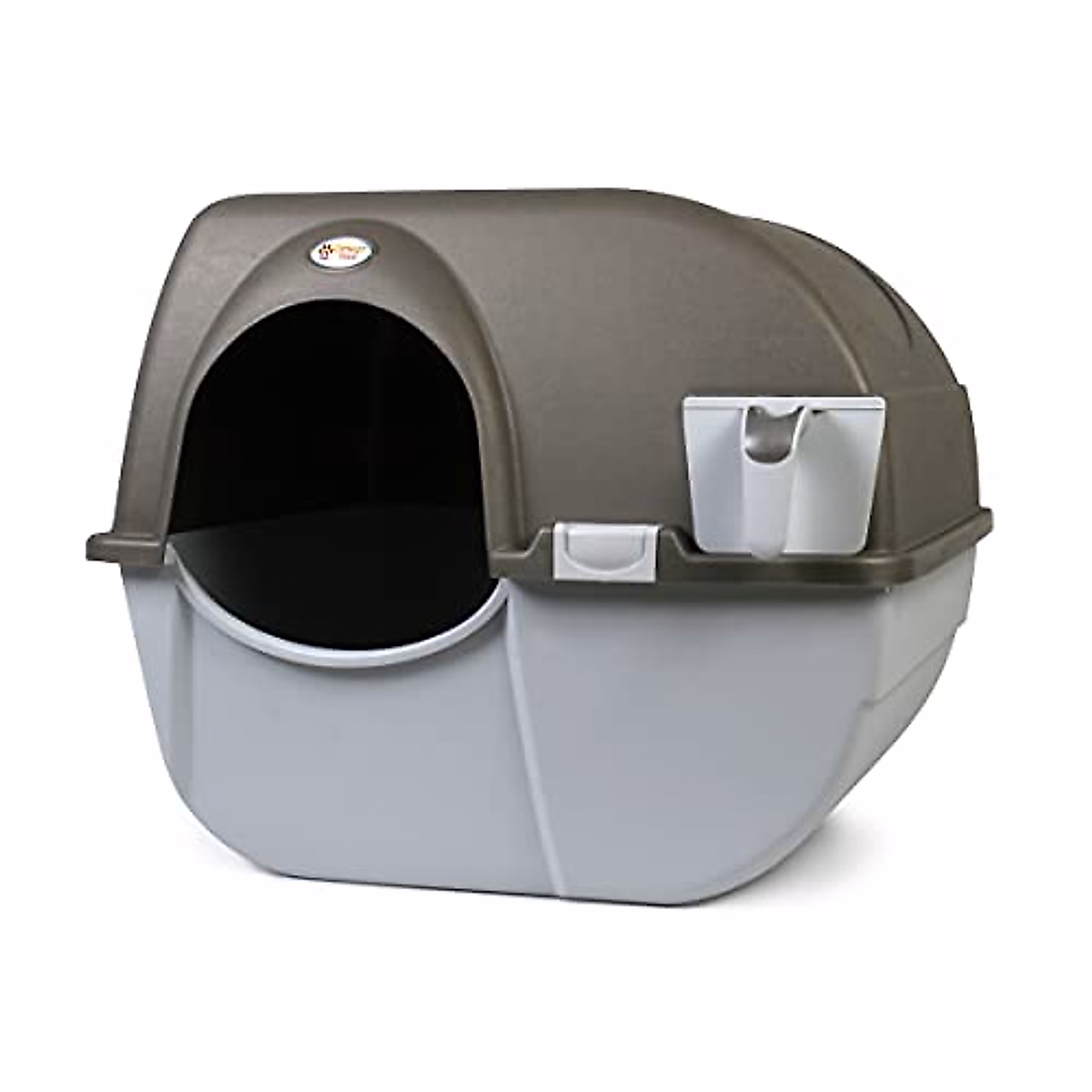 Omega Paw NRA15 Self Cleaning Litter Box Regular Size,Grey
