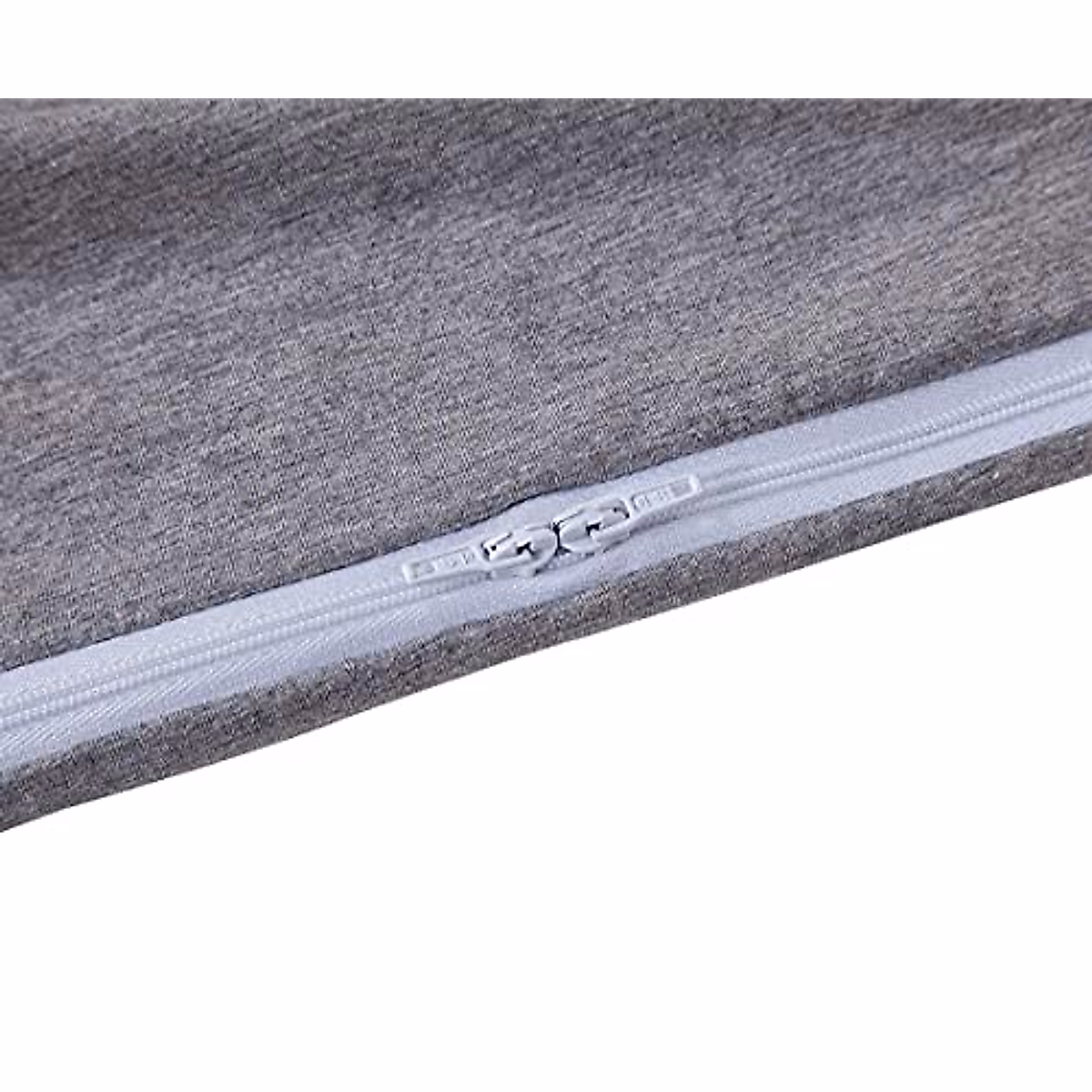 AngQi U Shaped Pregnancy Pillow Cover Case - Fit 55'' U Shape Pillows - Total Body Maternity Pillow Replacement Cover - Jersey Knit Cotton - Grey