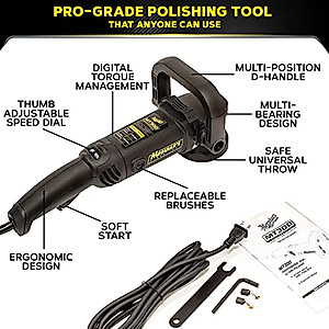 Meguiar's Professional MT300 DA Polisher - Professional-Grade Dual Action Polisher Ideal for the Pro Detailer or Detailing Enthusiast - 1 Count