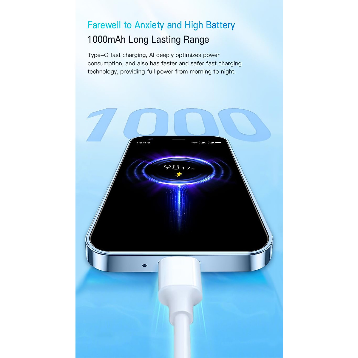 roiesvry Mini Smartphone, XS15 3.0 Inch Small Phone Quad Core 2GB+16GB 5.0MP Dual SIM 1000mAh Android Mini Phones Unlocked 3G Mobile Phone (Blue)