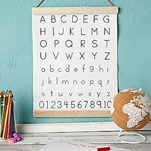 Farmlyn Creek Nursery Wall Decor, Hanging Alphabet Letters and Number Art (13 x 17 In)