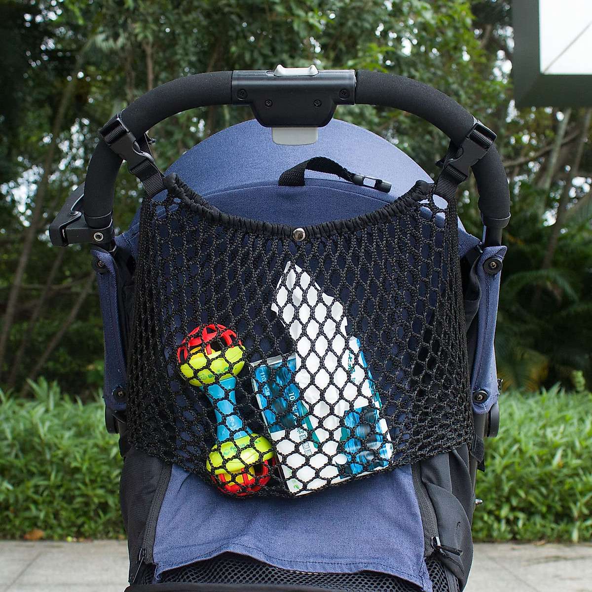 Stroller Organizer Extra Stroller Storage Space,For Carrying Diaper &Toys | Non-Slip And Adjustable Straps,Specially Designed For Mothers,Loved By Parents,Parents'Favorite Stroller Storage Accessories