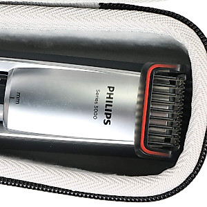 khanka Hard Travel Case Replacement for Philips Norelco Beard & Head trimmer Series 5100/7000 built-in length settings, hair clipping combs