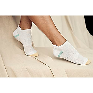 GOLDTOE Women's Vacay Cushion Tab Socks, 6-Pairs, Black, Medium