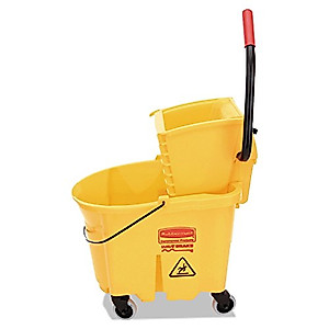 Rubbermaid Commercial 758088Yw Wavebrake 35 Quart Bucket/Wringer Combinations Yellow