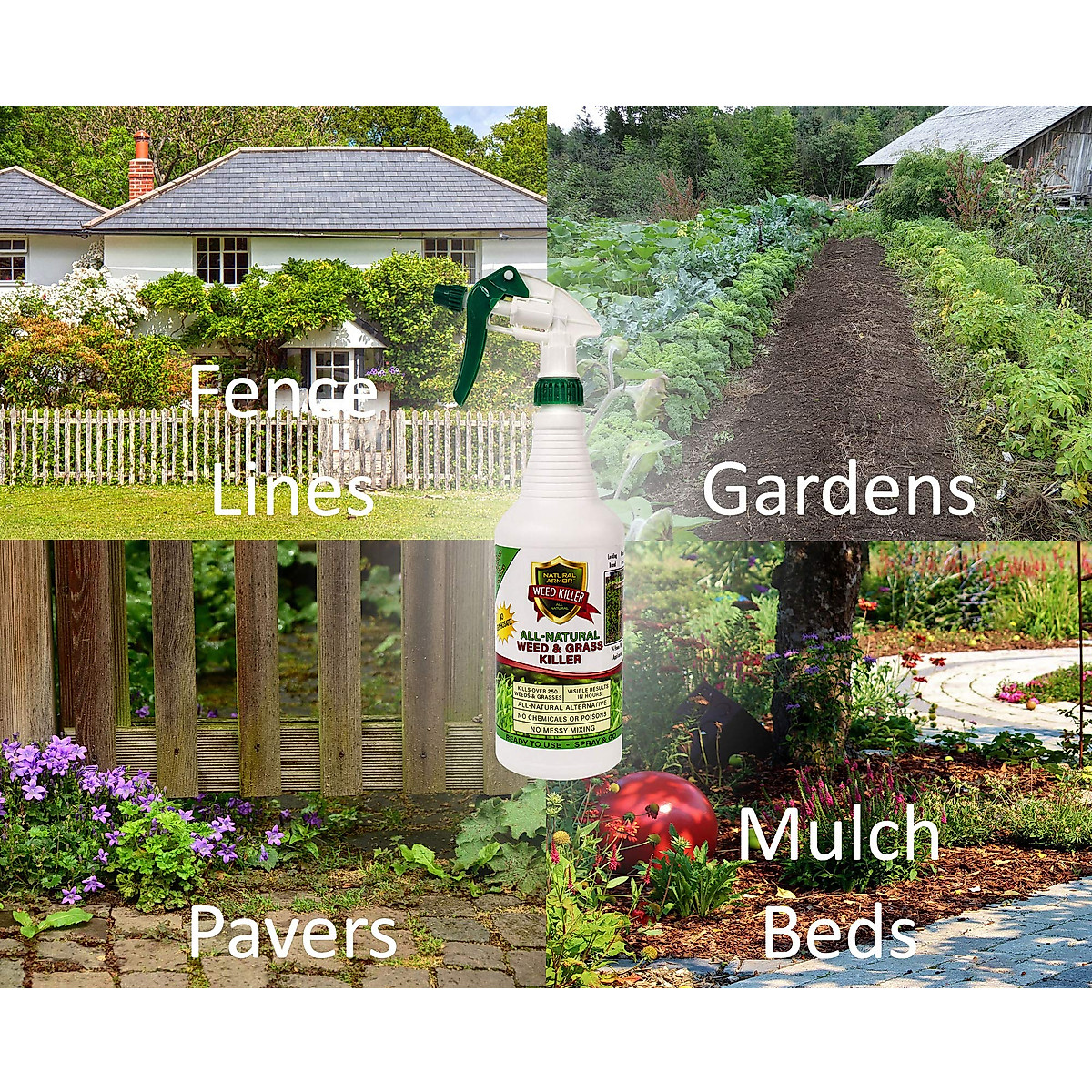 Natural Armor Weed and Grass Killer All-Natural Concentrated Formula. Contains No Glyphosate (320 OZ. 2.5 Gallon)