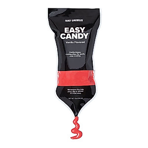 Fancy Sprinkles Begonia Red Easy Candy Melts for Baking, Melting Chocolate in Ready-to-Use Bag, for Dipping, Coating, and Drizzling 12 oz